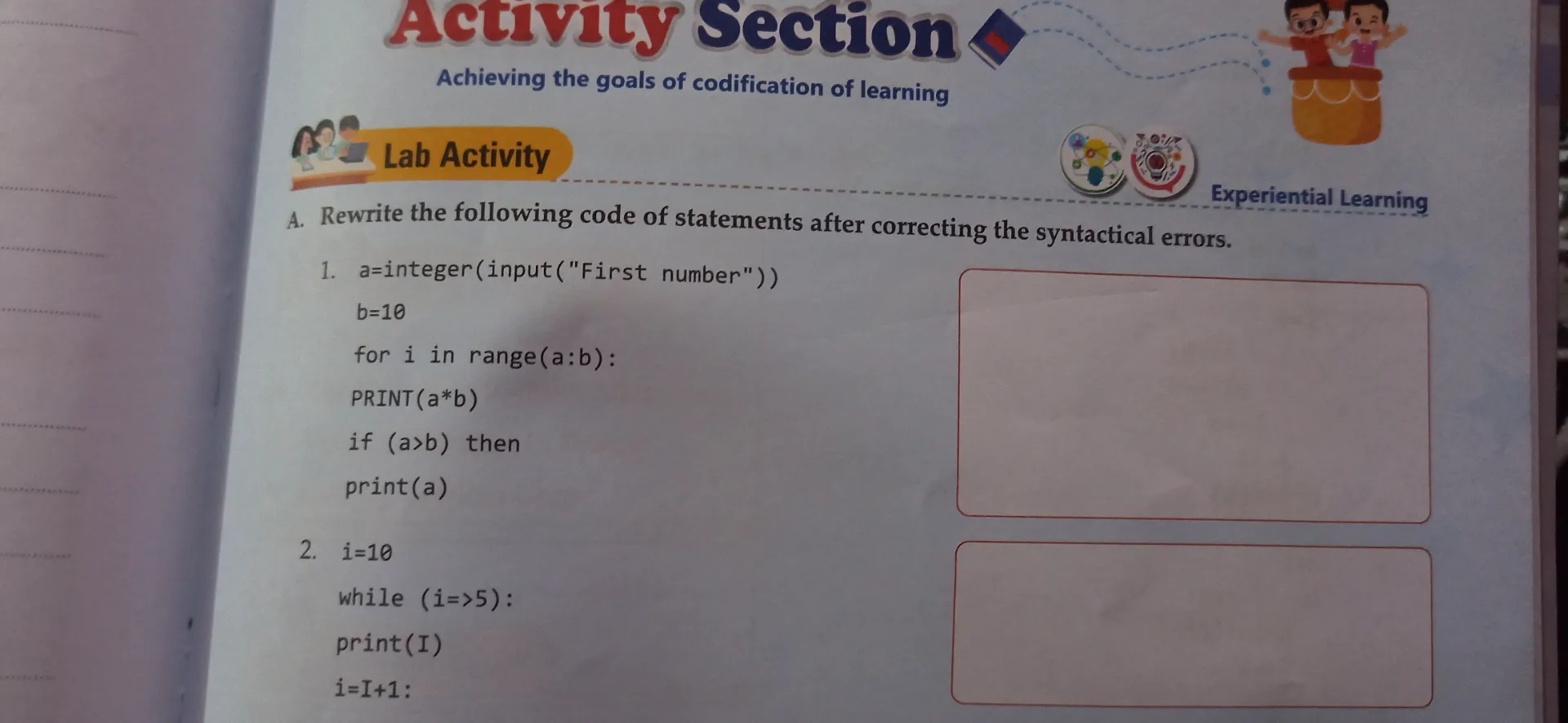 A Rewrite the following code of statements | StudyX