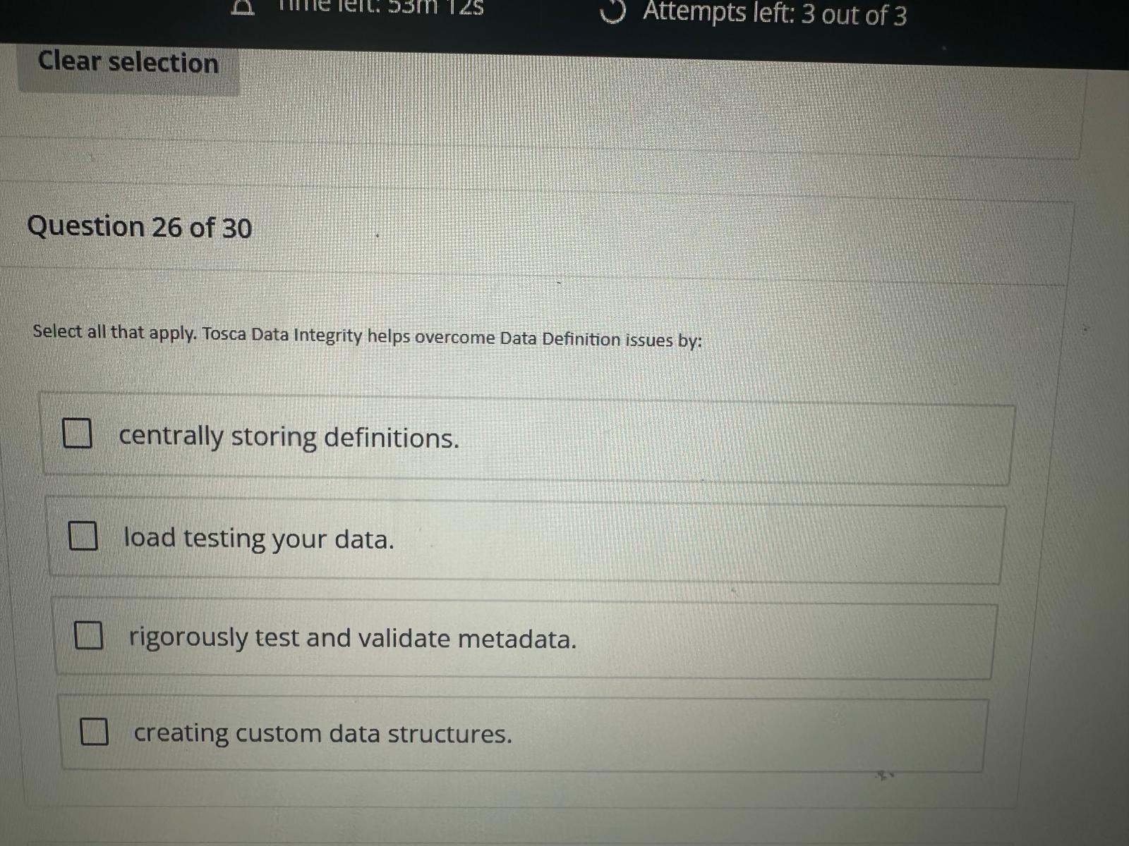 Question 26 of 30 Select all that apply | StudyX