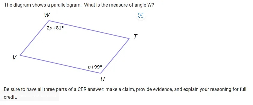 The diagram shows a parallelogram What is | StudyX