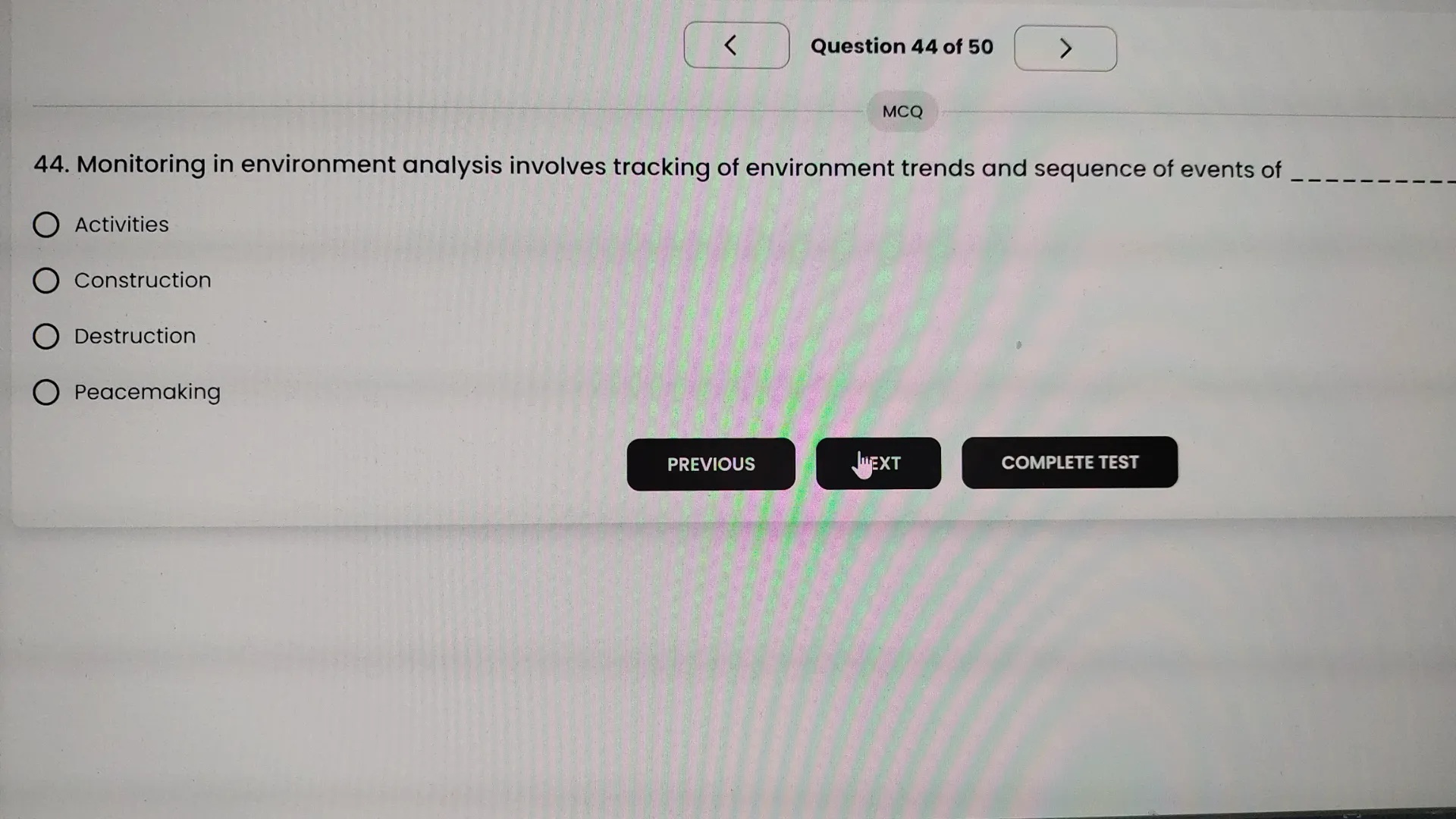 44 Monitoring in environment analysis | StudyX