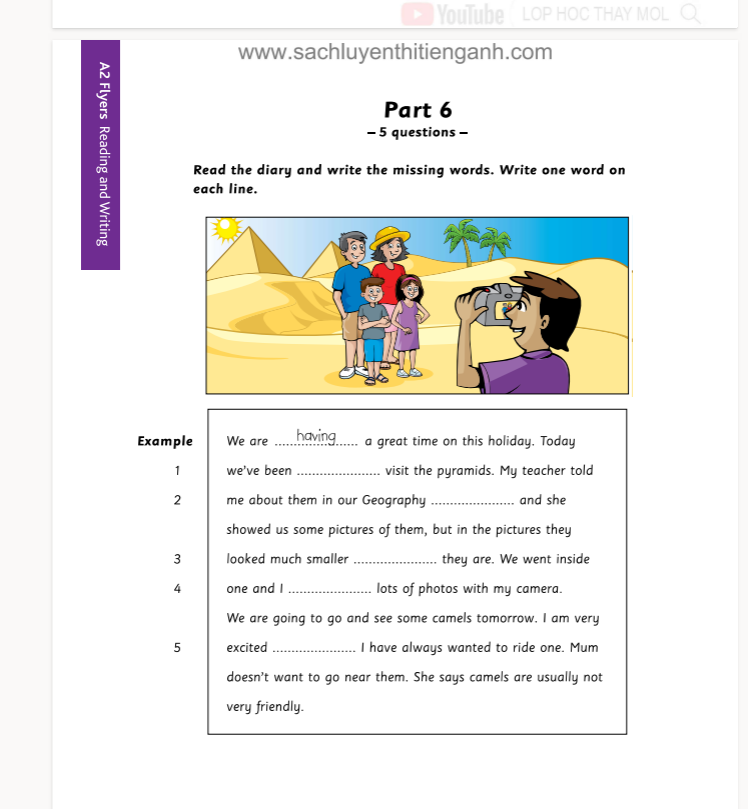 Read the diary and write the missing words | StudyX