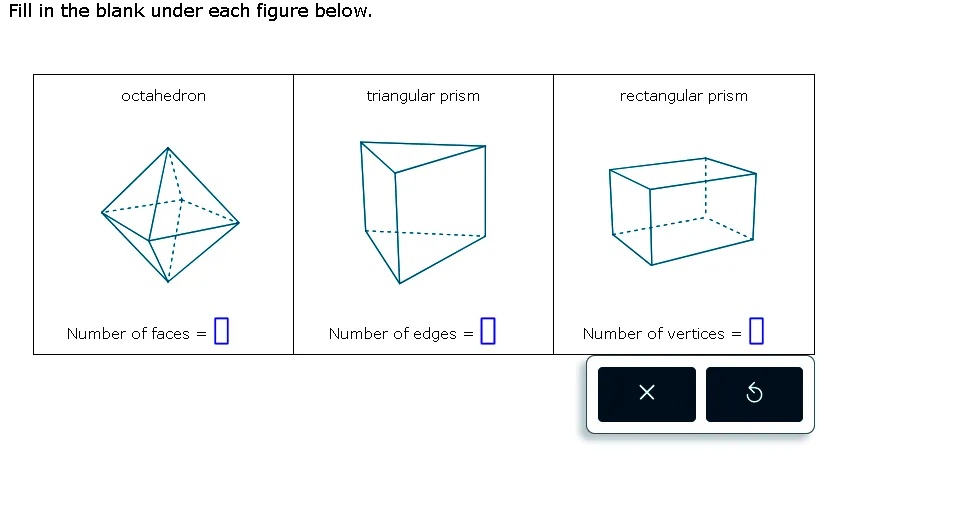 Fill in the blank under each figure below | StudyX