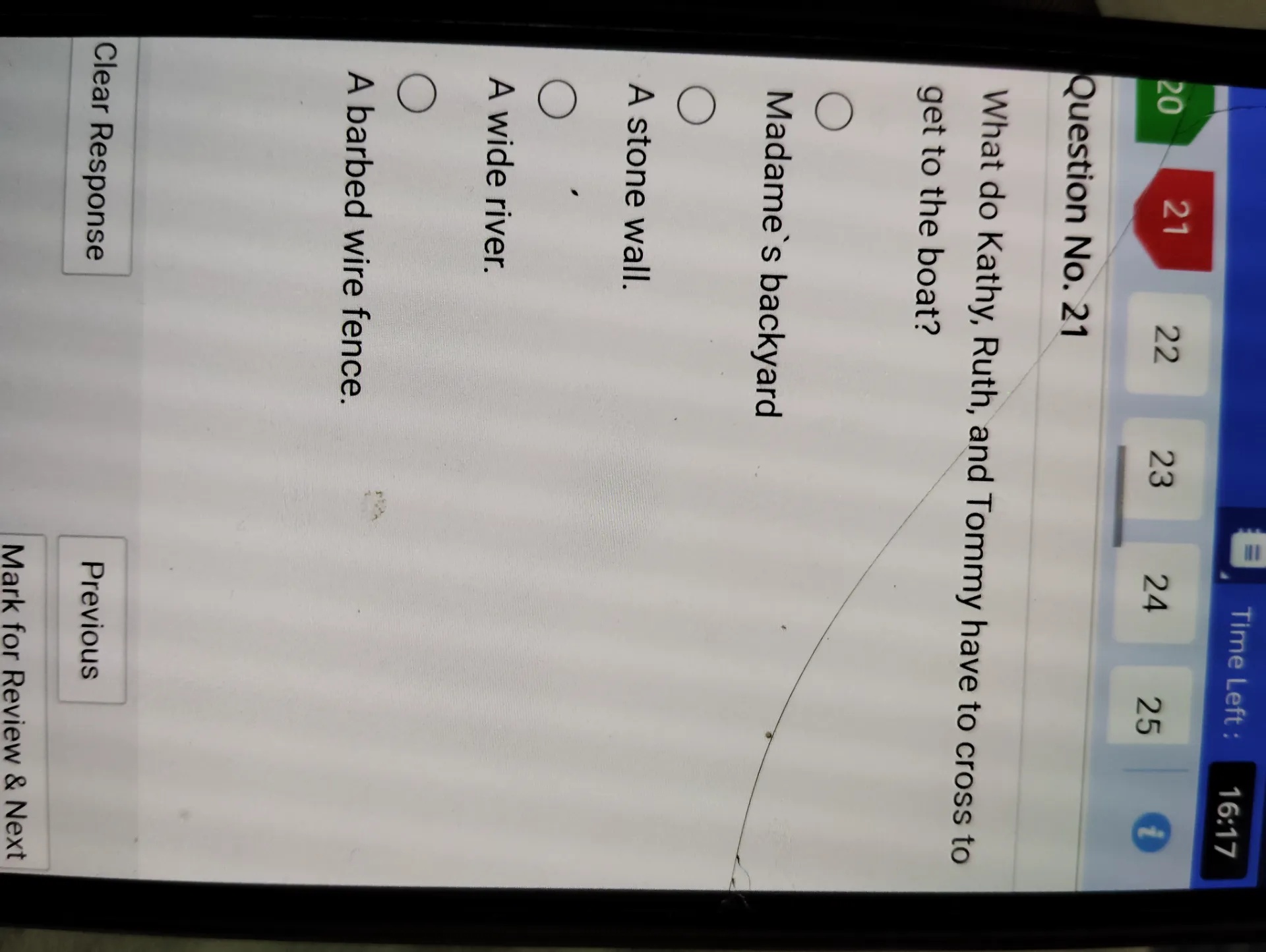 Question No 21 What do Kathy Ruth and Tommy | StudyX