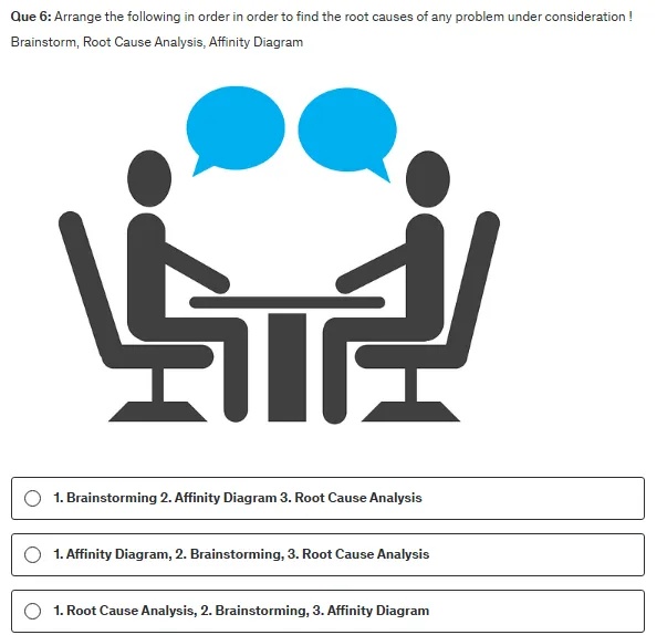 Que 6 Arrange the following in order in | StudyX