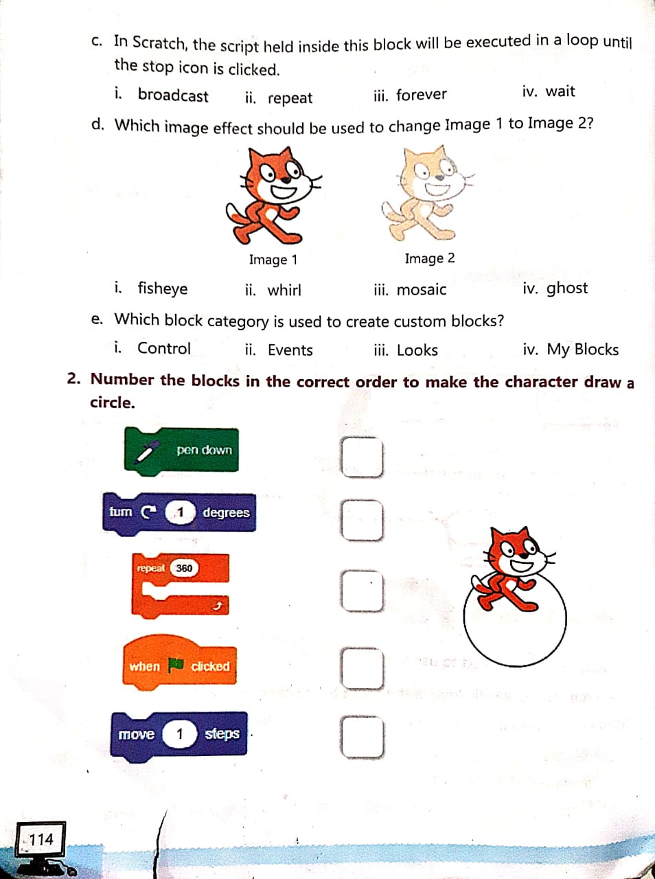 c In Scratch the script held inside this | StudyX