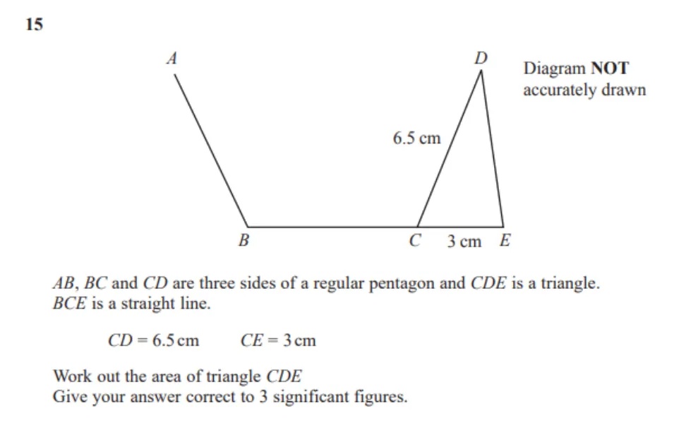 15 Diagram NOT accurately drawn AB BC and CD | StudyX