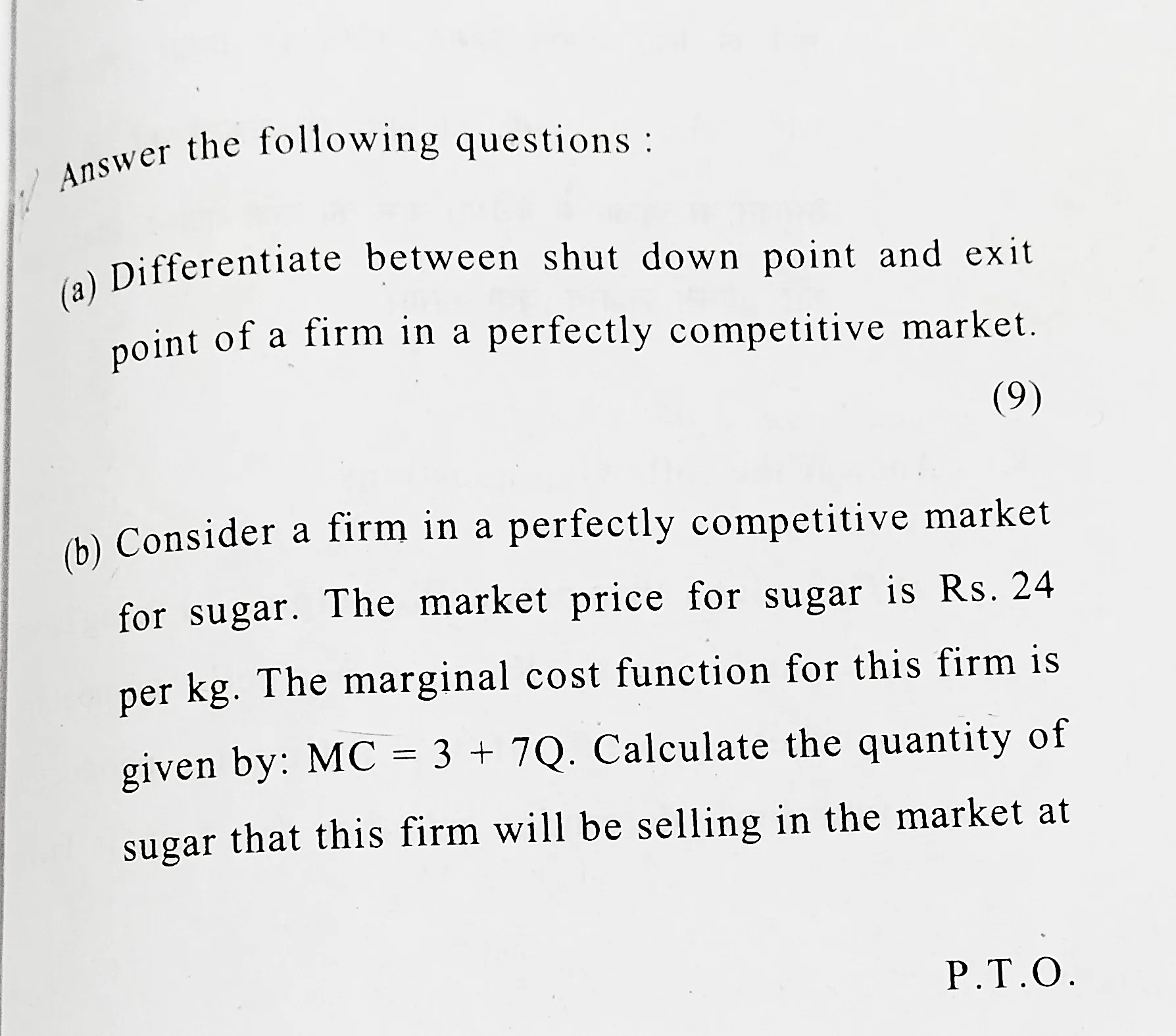 Answer the following questions (a) | StudyX