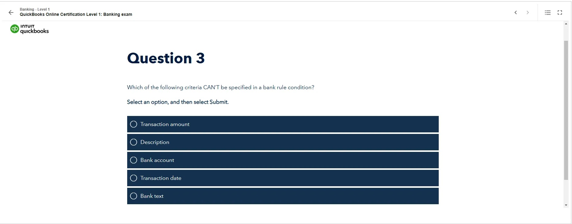 Question 3 Which of the following criteria | StudyX