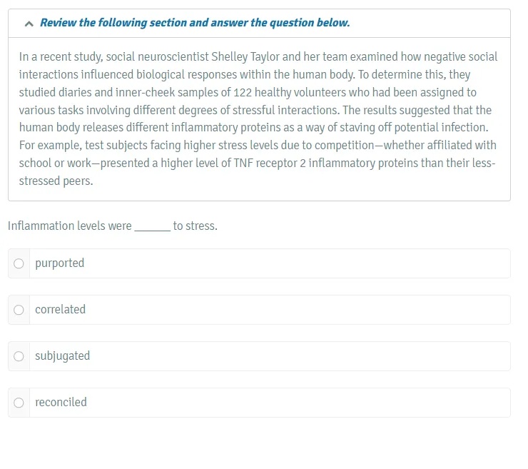 Review the following section and answer the | StudyX