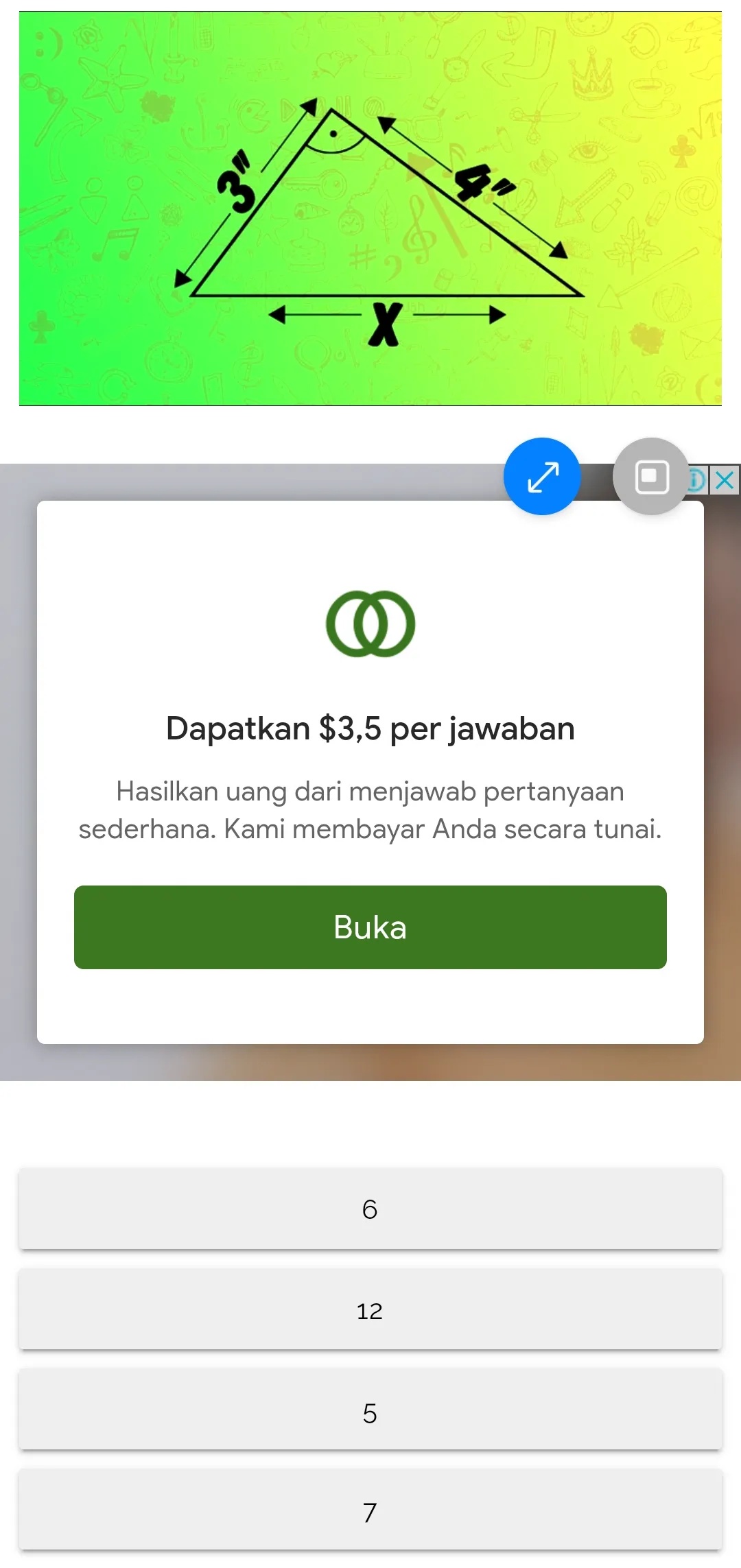 Find the value of x Diagram shows a triangle | StudyX