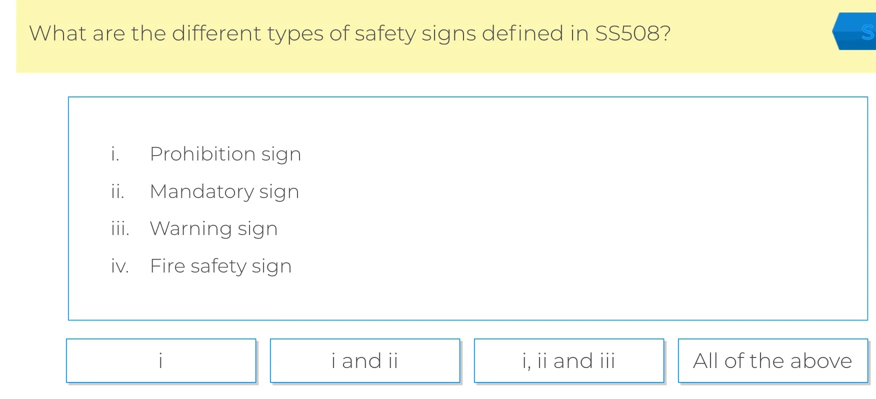 What are the different types of safety signs | StudyX