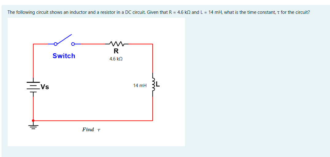 The following circuit shows an inductor and | StudyX