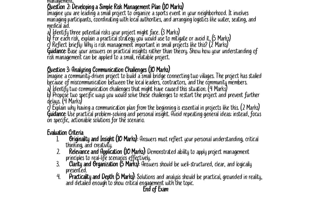 Question 2 Developing a Simple Risk | StudyX