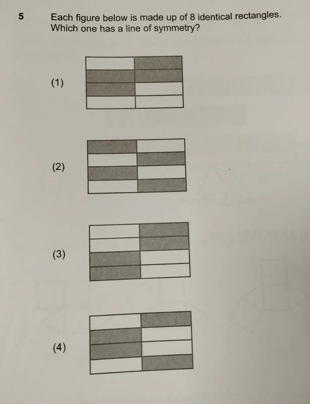5 Each figure below is made up of 8 | StudyX
