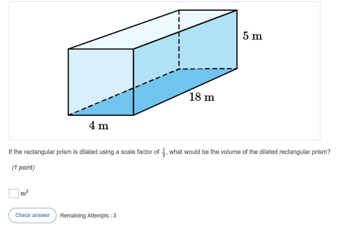 4 m 18 m 5 m If the rectangular prism is | StudyX