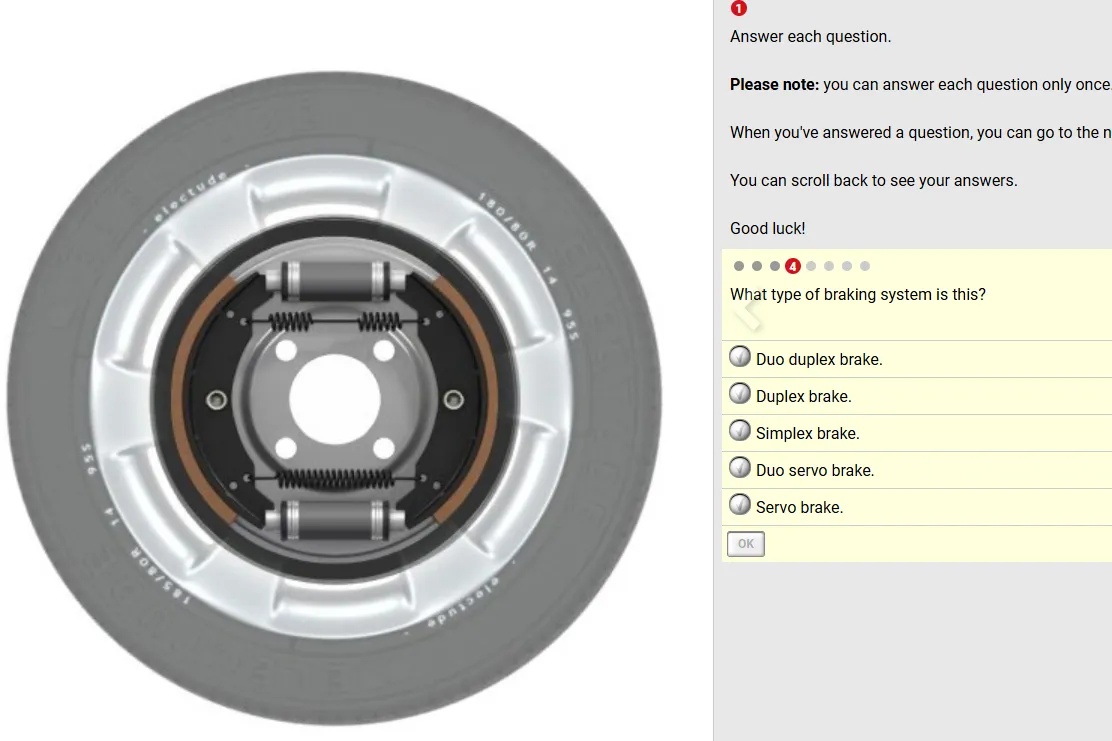What type of braking system is this Duo | StudyX