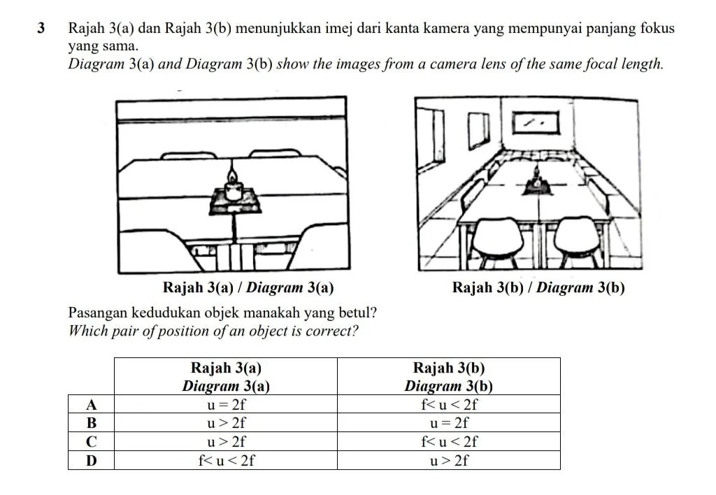 Rajah 3(a) dan Rajah 3(b) menunjukkan imej | StudyX