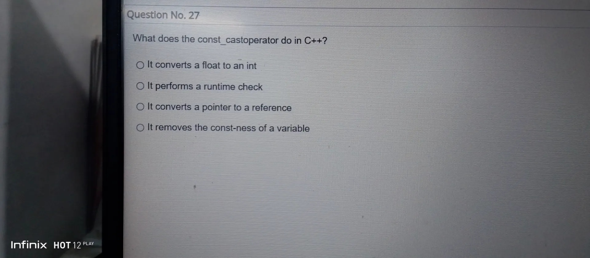 Question No 27 What does the | StudyX