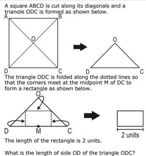 A square ABCD is cut along its diagonals and | StudyX