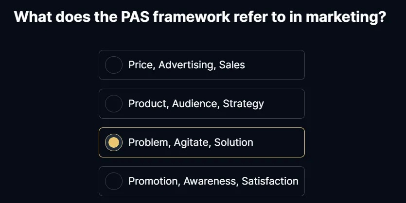 What does the PAS framework refer to in | StudyX