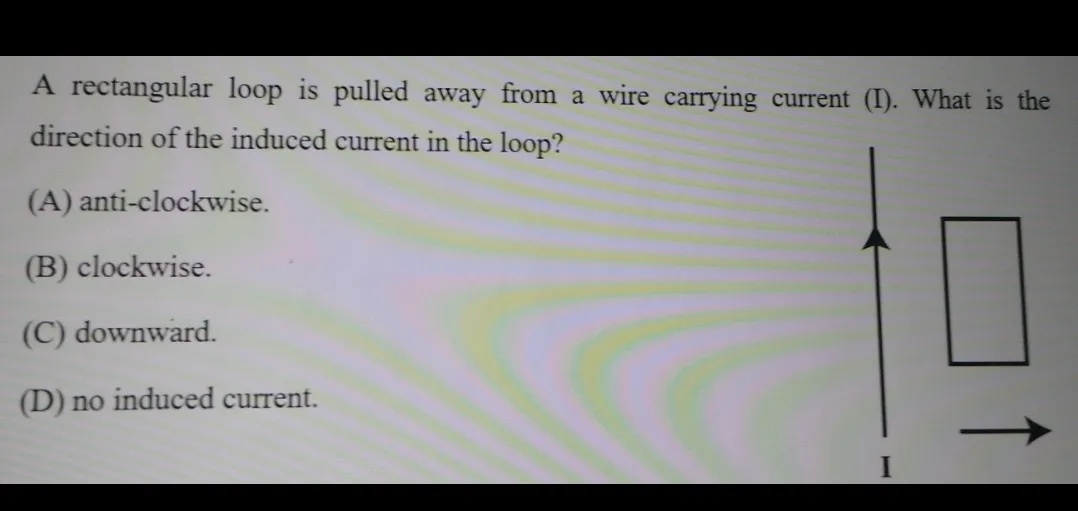 A rectangular loop is pulled away from a | StudyX