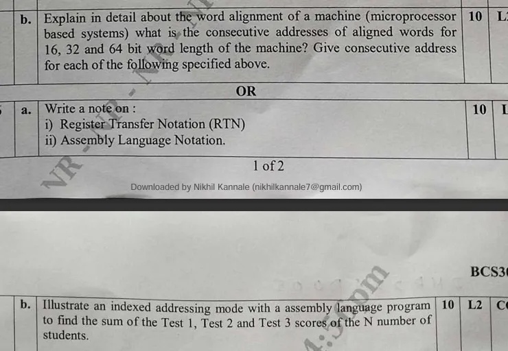 b Explain in detail about the word alignment | StudyX