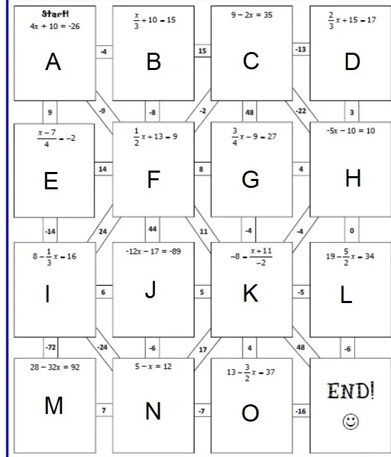 Solve the equations in the boxes to find the | StudyX