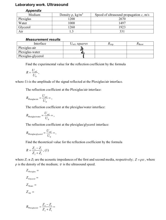 Laboratory work Ultrasound Appendix | StudyX