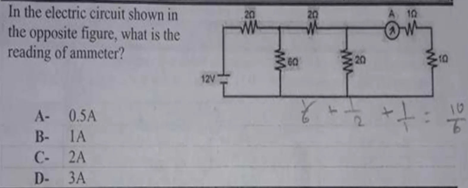 In the electric circuit shown in the | StudyX