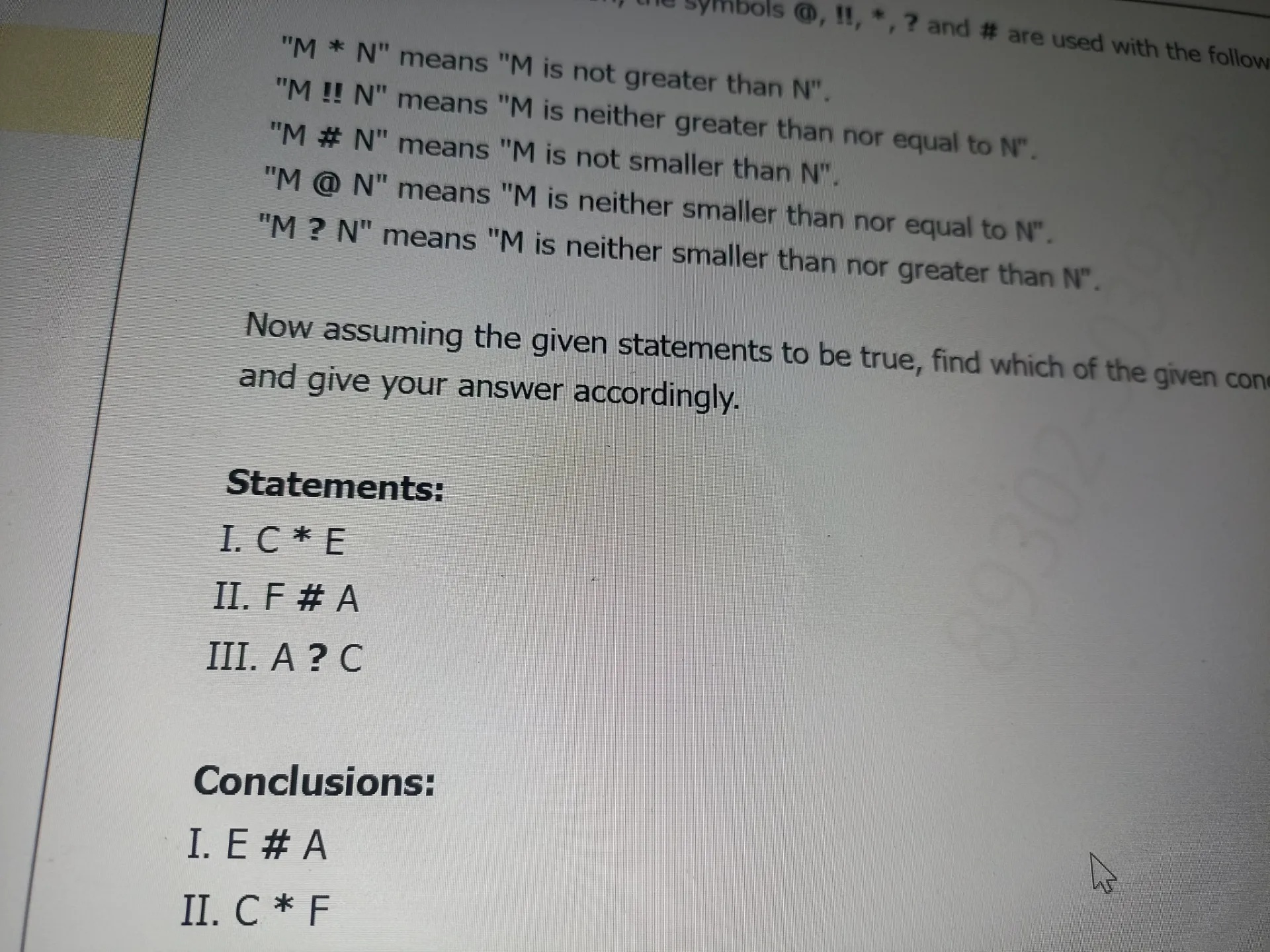 The symbols and are used with the | StudyX