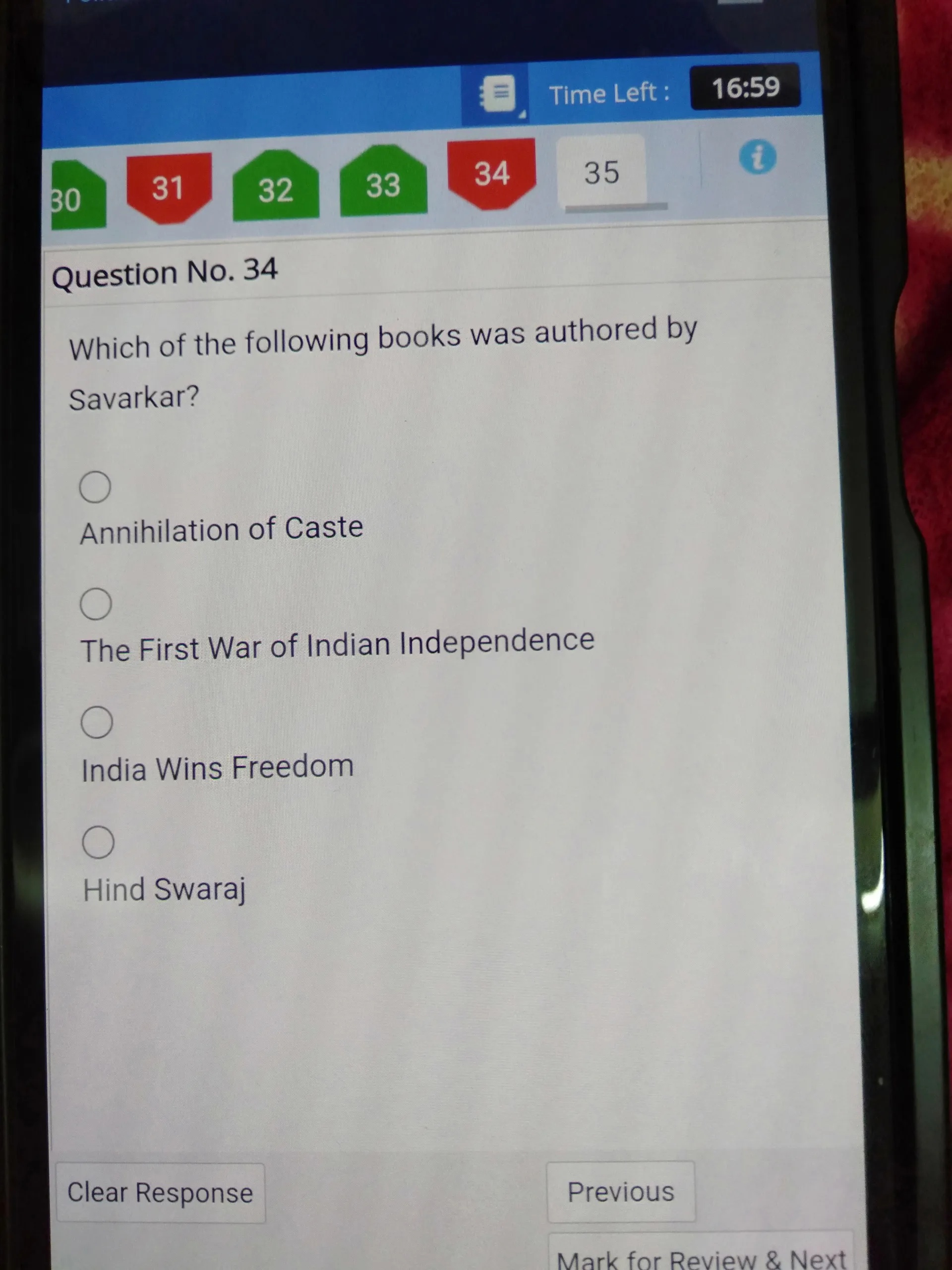 Question No 34 Which of the following books | StudyX