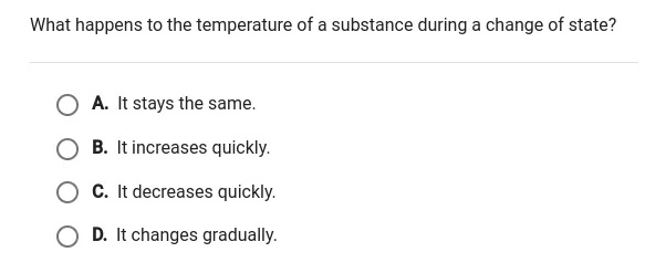 What happens to the temperature of a | StudyX