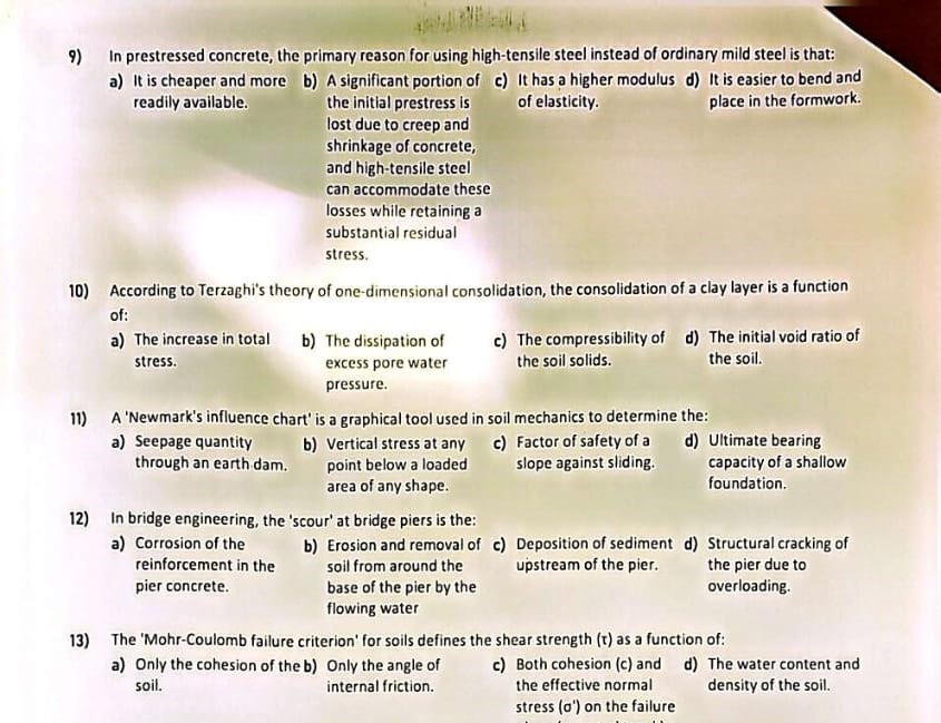 In bridge engineering, the 'scour' at bridge | StudyX