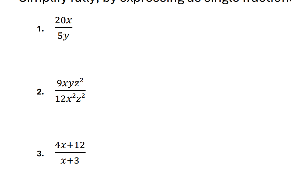 Simplify fully, by expressing as single | StudyX