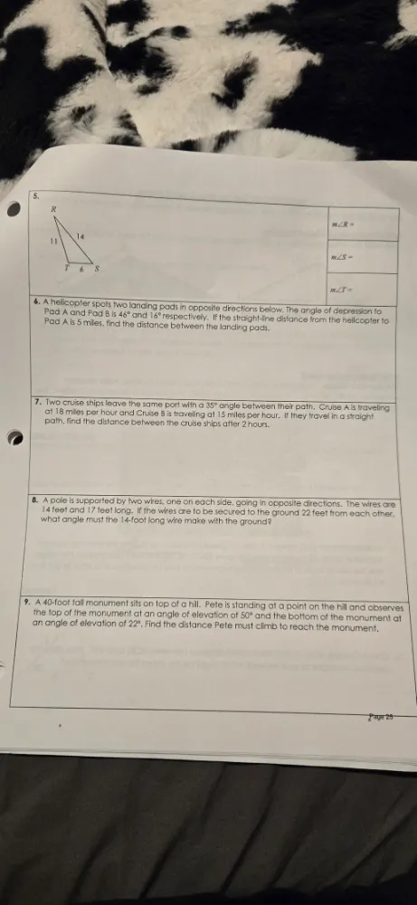 A helicopter spots two landing pads in | StudyX