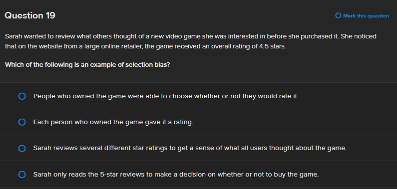 Sarah wanted to review what others thought | StudyX