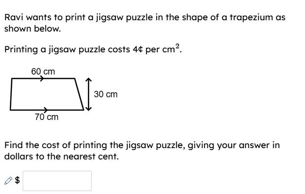Ravi wants to print a jigsaw puzzle in the | StudyX