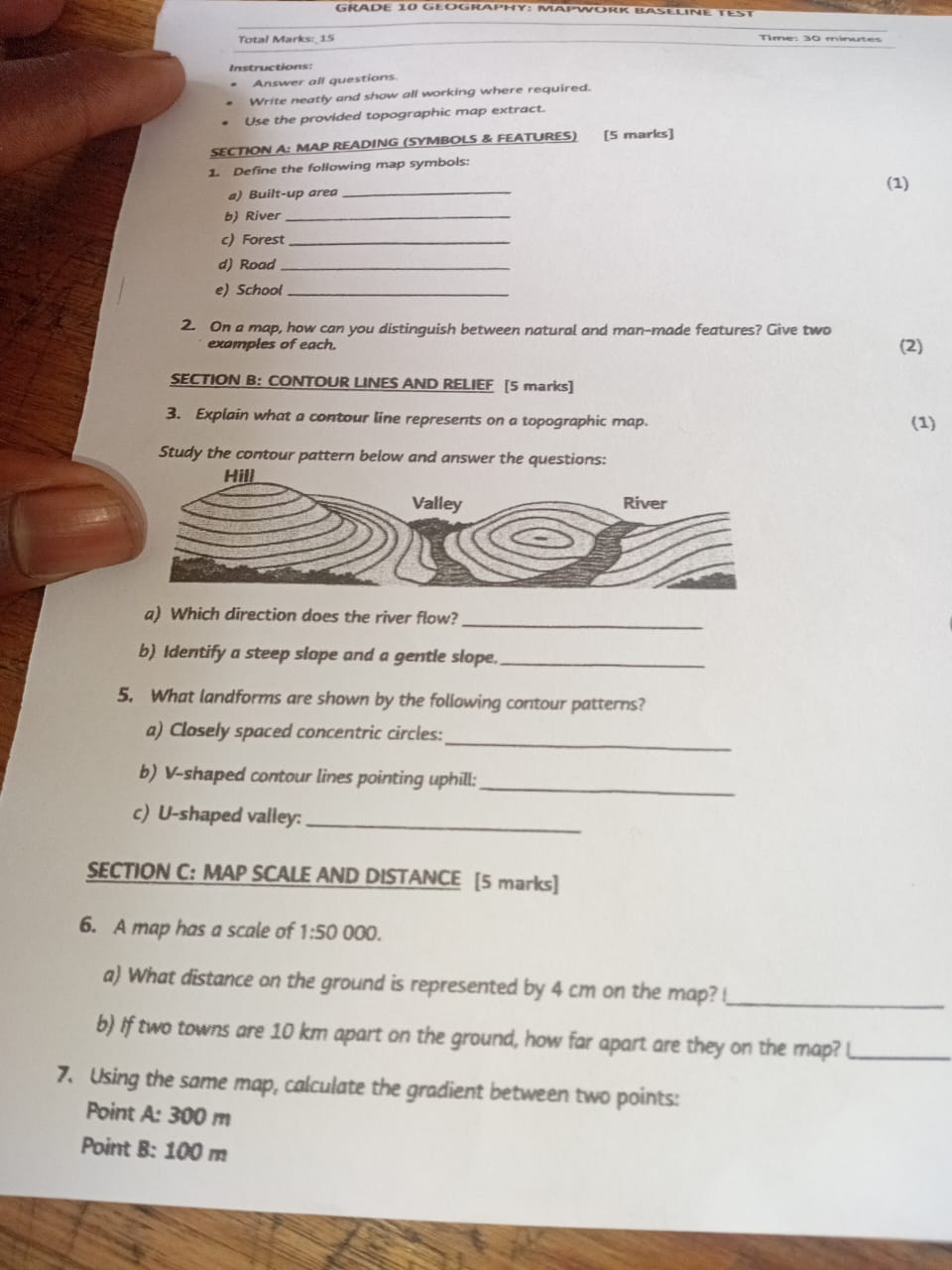 1 Define The Following Map Symbols A Studyx