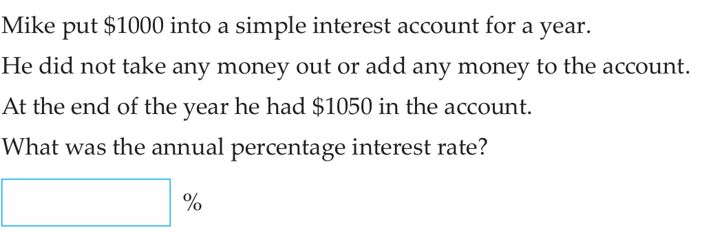 Mike put $1000 into a simple interest | StudyX