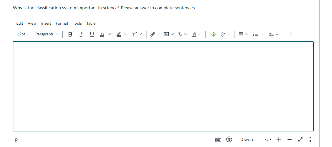Why is the classification system important | StudyX