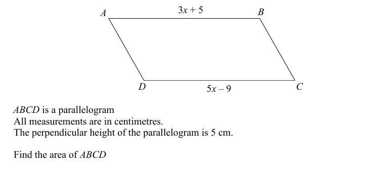 ABCD is a parallelogram All measurements | StudyX
