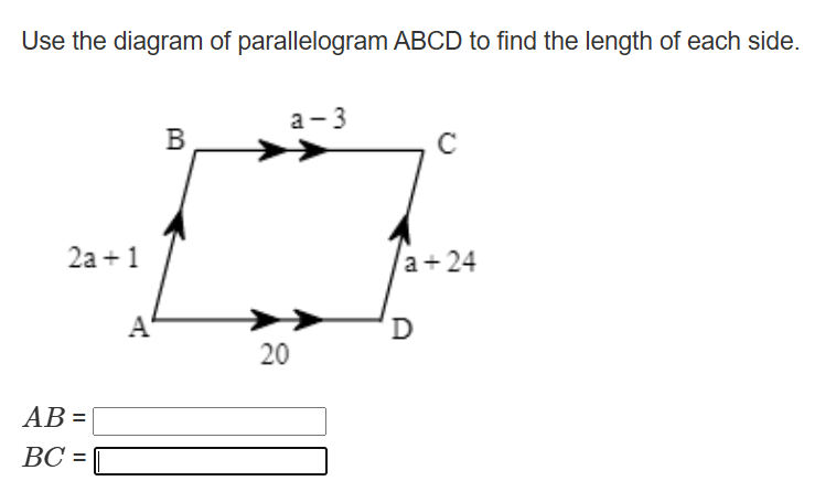 Use the diagram of parallelogram ABCD to | StudyX
