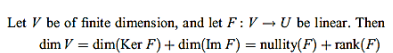 Let $V$ be of finite dimension, and let $F: | StudyX