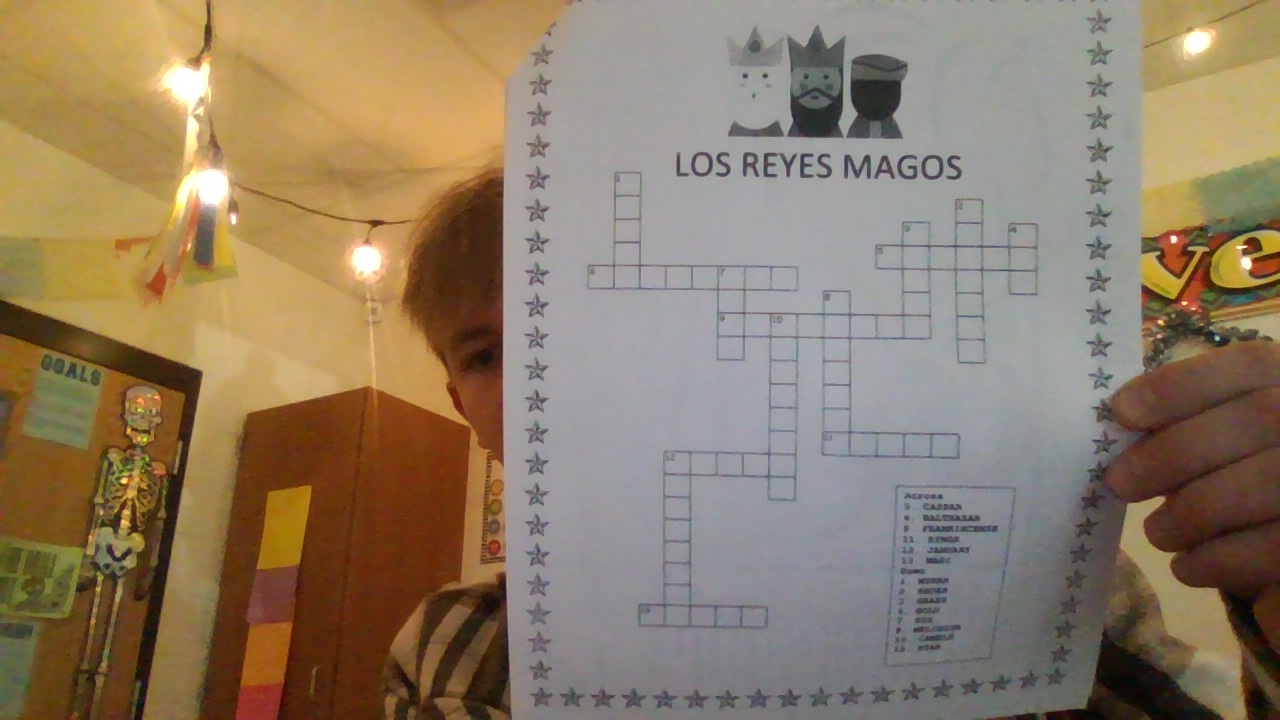 LOS REYES MAGOS Crossword Puzzle Clues: | StudyX
