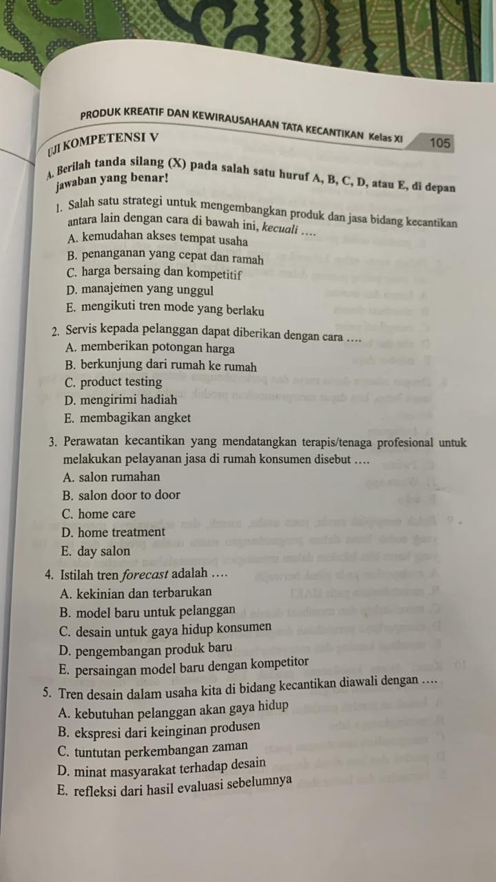 4. Istilah tren forecast adalah .... A. | StudyX