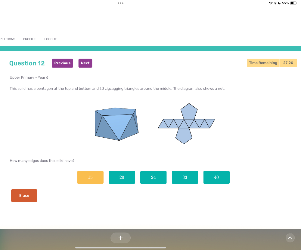 This solid has a pentagon at the top and | StudyX