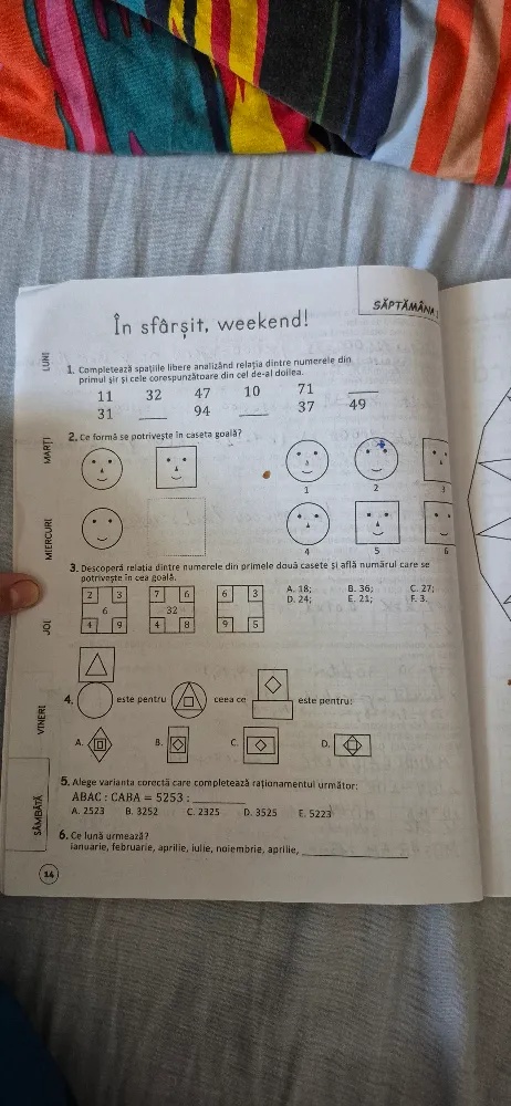 1. Completează spațiile libere analizând | StudyX