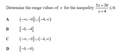 Determine the range values of $x$ for the | StudyX