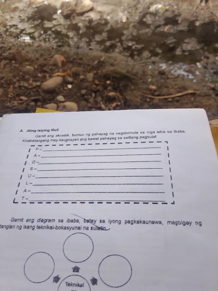 A. Ating Isiping Muli Gamit ang akrostik, | StudyX