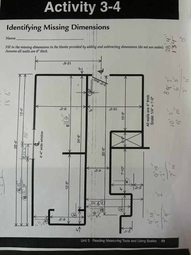 Activity 3-4 Identifying Missing Dimensions